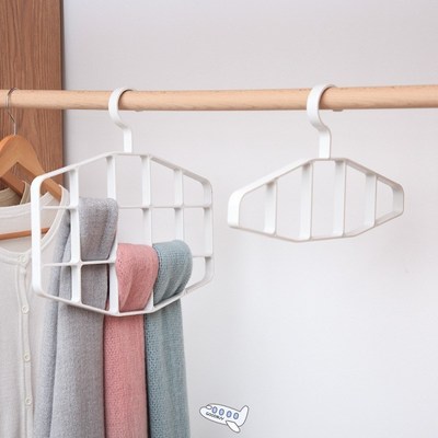 1PCS Multi-port hanger plastic drying rack storage clothes s