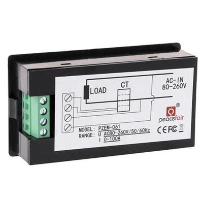 AC 80-260V 100A 22000W Digital Voltage Current Tester Watt P