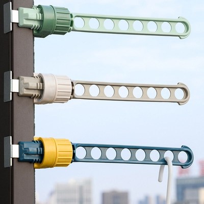 8 Hole Clothes Hanger Window Frame Clip Drying Rack Balcony