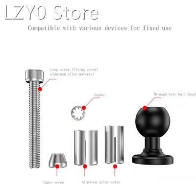 Aluminum Base Rubber Motorcycle Bike Mount Black Fork Stem B