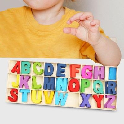 104x Wooden Letters Kids Learning Toys for Education Wall