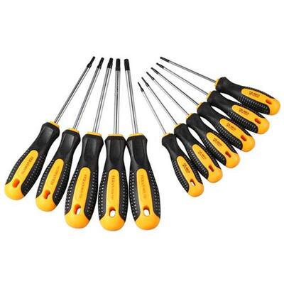 Cr-V Torx Screwdriver Set with Hole Magnetic T5-T30 Screw Dr