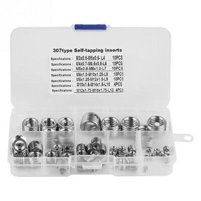 58pcs Self Tapping Thread Insert Screw Repair Tools Tool