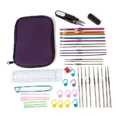 Crochet Hooks Sets Aluminum Knitting Hooks Needles Yarn