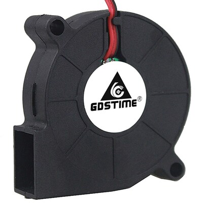 2PCS Gdstime 5015 50mm DC 24V 12V 5V 2Pin Ball/Sleeve Beari