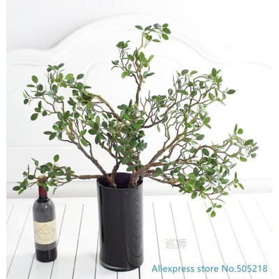 1 PCS Beautiful Artificial Green Leaves Branch Plant Plastic