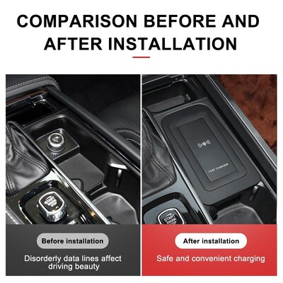Car wireless charger For volvo XC90 NEW XC60 S90 V90 QI 18 2