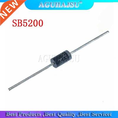 100PCS SB5200 SR5200 Schottky Barrier Rectifier Diode 5A 200