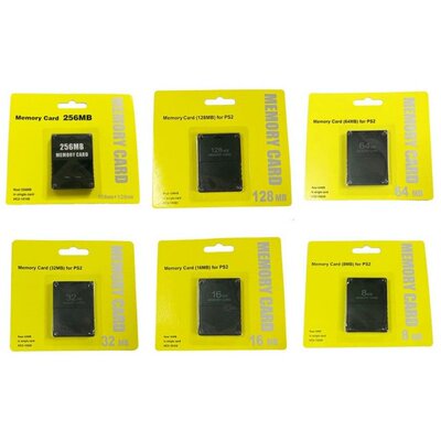 For PS2 6MB/32MB/64MB/128MB/256MB Memory Card Memory Expansi