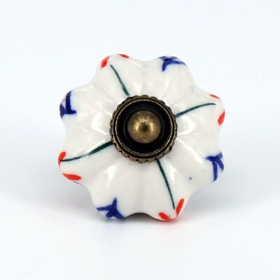 1pc 41MM Dia Ceramic Door Drawer Handles Pumpkins Knobs Euro