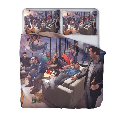 New Grand Theft Auto V Video  GTA 5 3d Printed Bedding  Duve