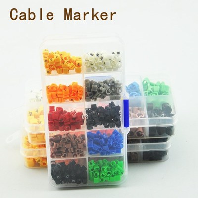 EC-0 box-packed Cable Wire Marker 0 to 9 For Cable Size 1.5