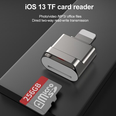 Reilim for Apple Micro SD Card Reader Adapter OTG to Lightn