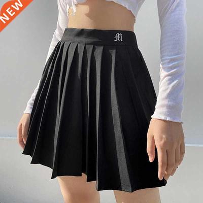 Muyogrt Women High Waist Pleated Skirt Sweet Cute Girls Danc