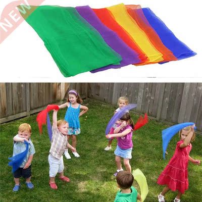 10Pcs/pack Kids Square Scarf Outdoor Game Sports Toy Jugglin