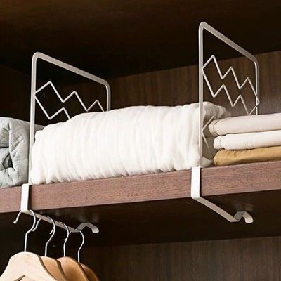 Home Closet Shelf Dividers Wardrobe Partition Shelves