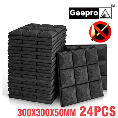 Geepro 300x300x50mm Acoustic Foam Soundproofing Acoustic Pan
