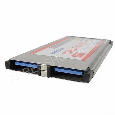 ExpressCard 34mm 2 ports USB 3.0 5Gbps Express Card Adapter