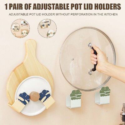 Pot Lid Holder Wall Mounted Hanging Cutting Board Cover