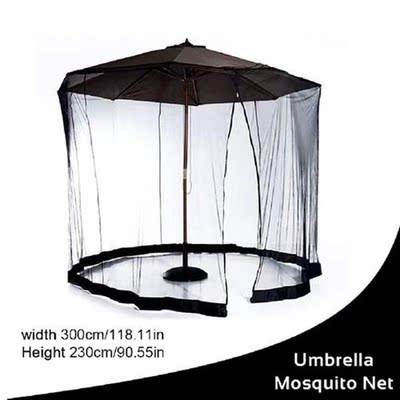 Polyester Garden Umbrella Pest Net Windproof Height