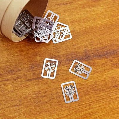 Random Metal Bookmark Clips Cute Cartoon Animal Plated Slive