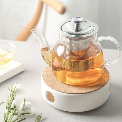Heat-resisting Glass Teaset Warmer With Candle Room Tealight