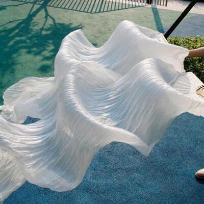 High Quality Silk Belly Dance Fan Dance 100% Real Silk Veils