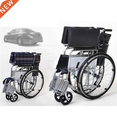 Folding Wheel chair Full Back Rest Portable Galvanized Stee