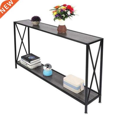 End Table Night Stand Retro Industrial Style 2 Tier Console