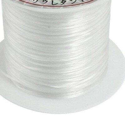 White Elastic Stretchy Crystal Line Jewelry Beading Thread S