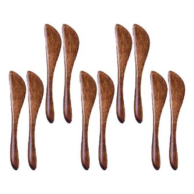 10pcs Wood Knives Spatulas Kitchen Tool Bread Cake Jam