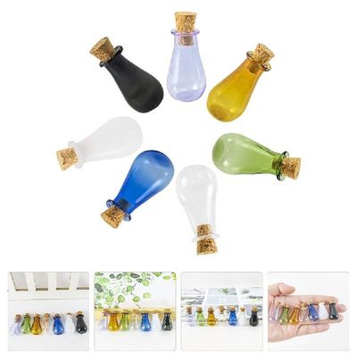 Glass Bottle Bottles Mini Jars Cork Wish Wishing Tiny Jar