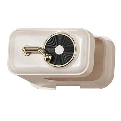 Vintage Gramophone Shape Mop Holder Wall Mount Punch-Free