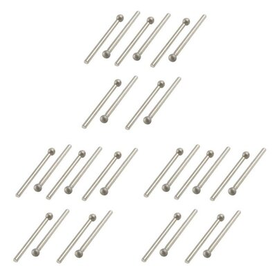 30 Pcs 5mm Ball Nose 3mm Shank Diamond Mounted Point Grindin