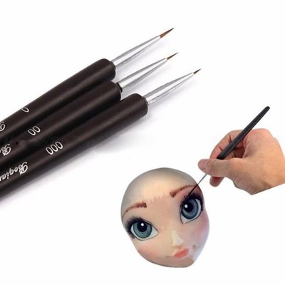 Face mold Brush Set 3pcs/set Food Paint Icing Cupcake Tools