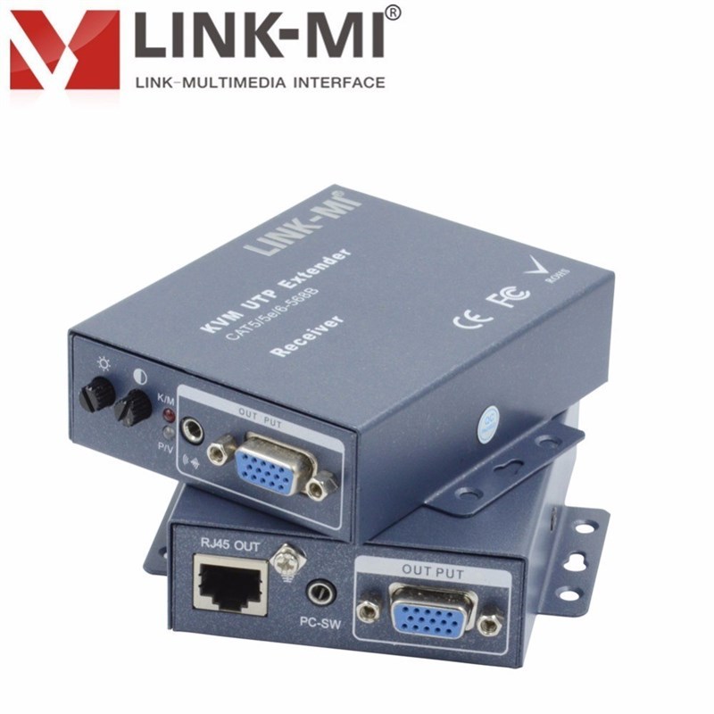 KVM Extender Over P RJ45 CA5,CA5E,CA6 Cable SB input and vid