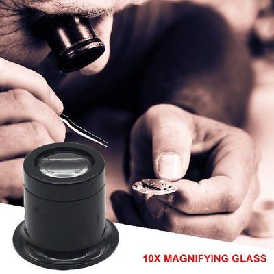 2Pcs Jeweler Watch Magnifier Tool 5X 10X Portable Monocular