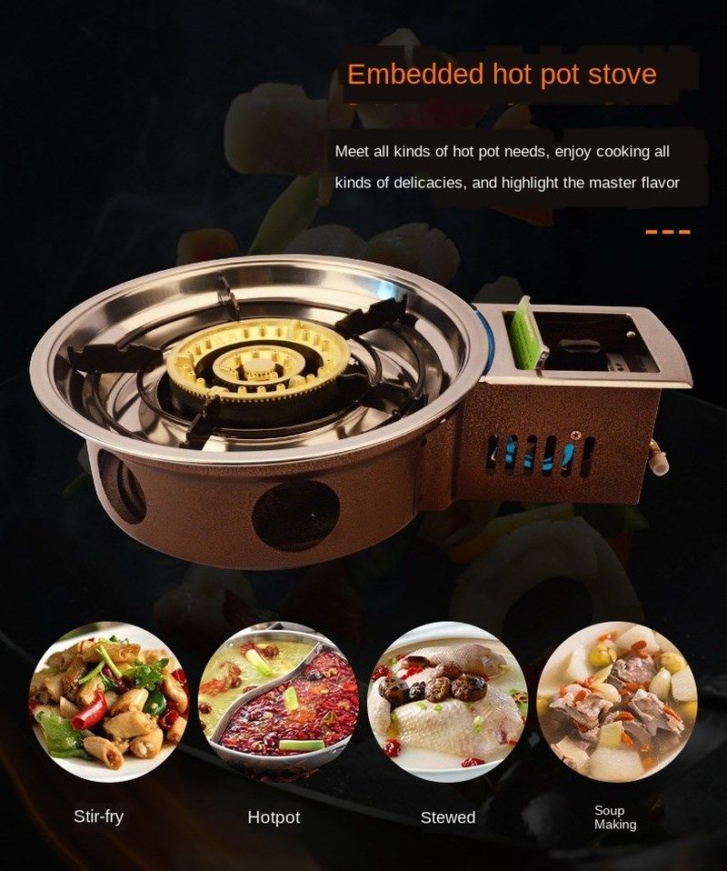 Korean hot pot furnace direct fire 145 desktop control hot p