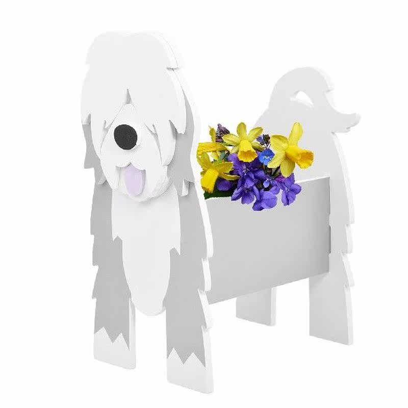 Dog Shaped Flower Pot Cute Shepherd Dog Planter DIY Plants