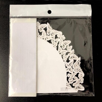 50pcs Laser Cut Butterfly Lace Laying Petal Candy Wedding Pa