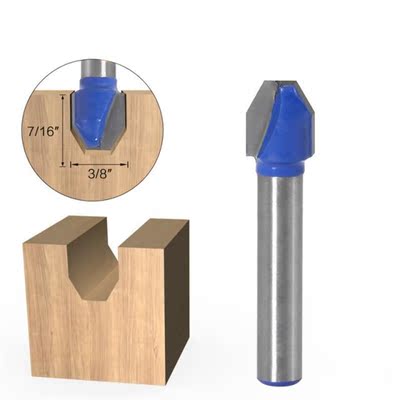 1PC 90 Degree 1/4 Shank Woodworking Tenon Milling Cutter To