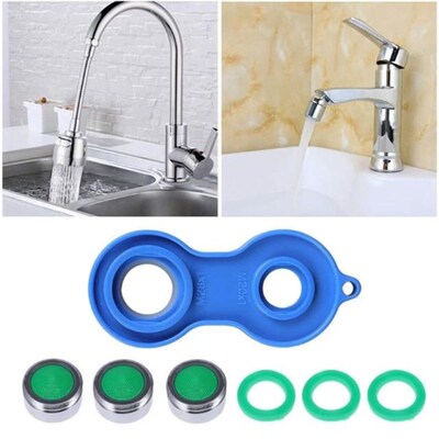 1Set Water Saving Aerator Faucet Aerator Wrench Jet Regulato
