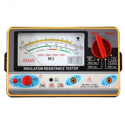 TY6045 Resistance Tester 100V-250V-500V-1000V Insulation Poi