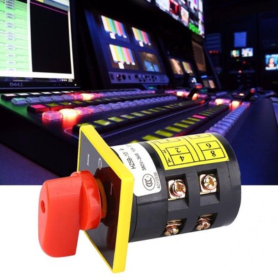 Electric 3-Position 8 Terminals Locking Type Changeover Sele