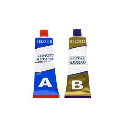 2Pcs A B Metal Repairing Adhesive Super Glue Iron Steel Auto