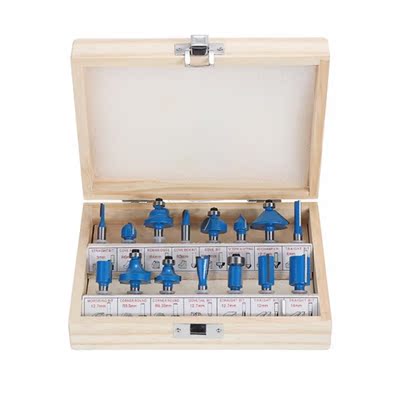 15pcs/set Woodworking Milling Cutters 1/4/8mmShank