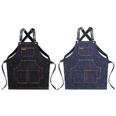 Korean Style Fashionable Denim Apron For Men Women Work