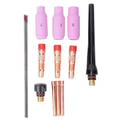 14pcs TIG Welding Torch Kit AK2 Collet Cup Cap Tungsten 040i