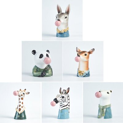 Nordic Style Cartoon Animal Succulent Flower Pot Desktop Orn