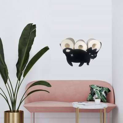 Cat Decorative Toilet Paper Holder - Free-Standing Bathroom
